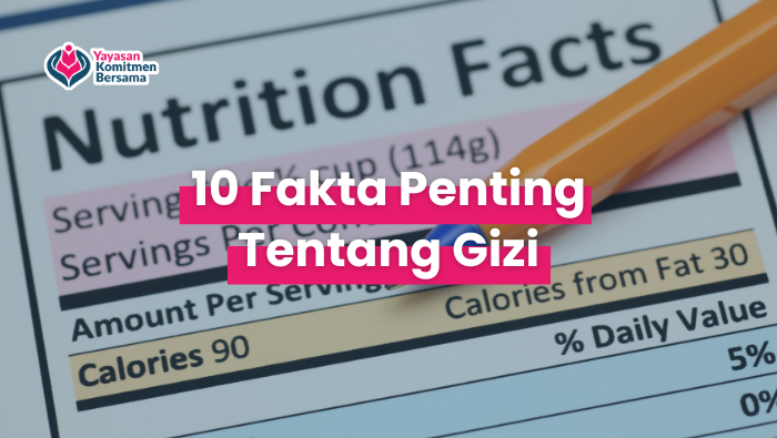 10 Fakta Penting tentang Gizi – Yayasan Komitmen Bersama